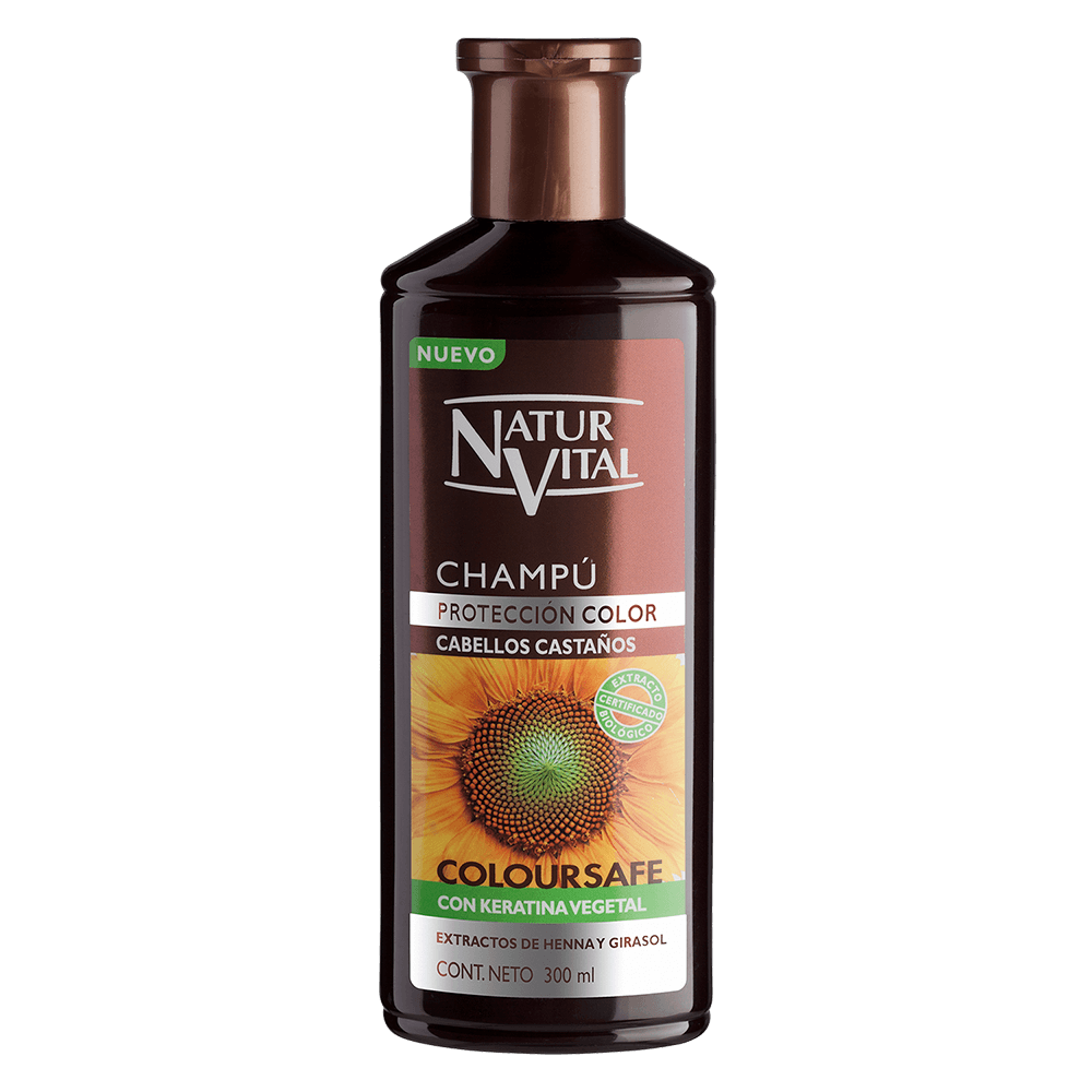Shampoo para cabellos Castaños Natur Vital 300ml - sallybeauty